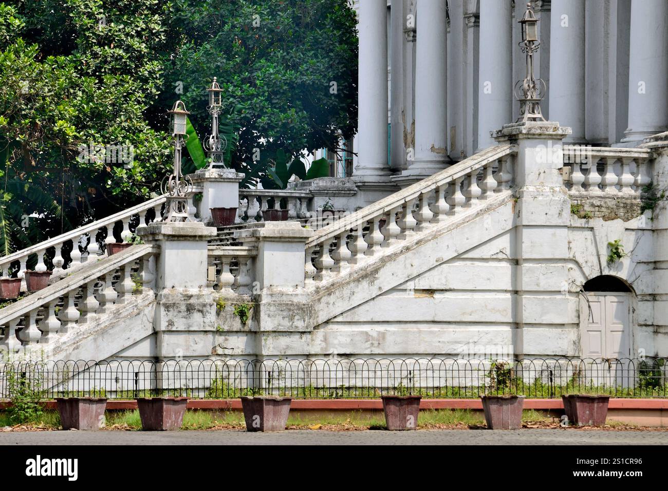Partial view of The National Library of India, is the largest library ...