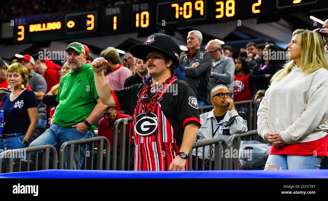 New Orleans, Louisiana, USA. 2nd Jan, 2025. Georgia Bulldog Fans in the ...