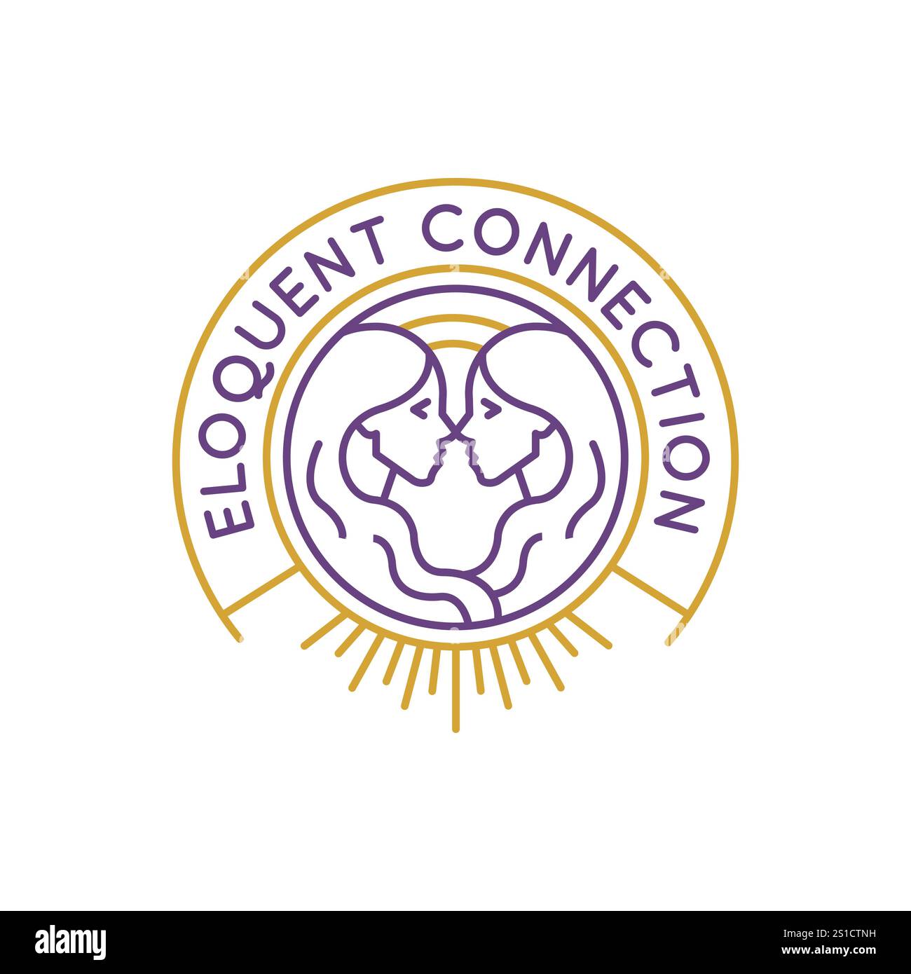 Simple Logo with Gemini Eloquent icon Stock Vector Image & Art - Alamy