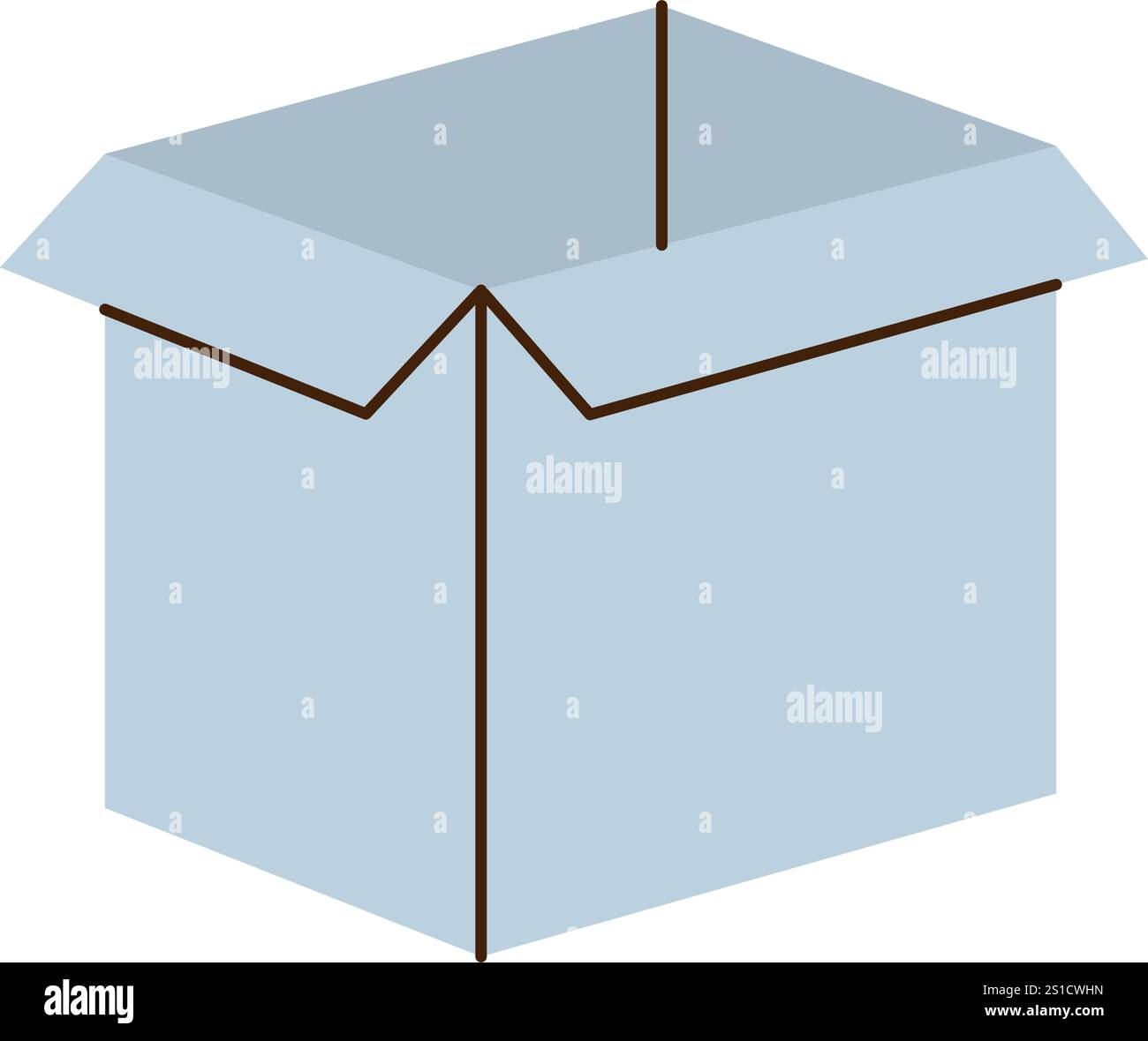 Paper box. Carton delivery packaging box. Vector illustration Stock ...