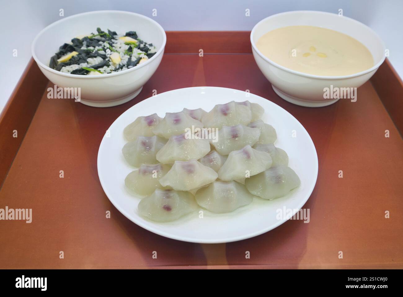 A fake, plastic food version of a typical, traditional rice based local ...