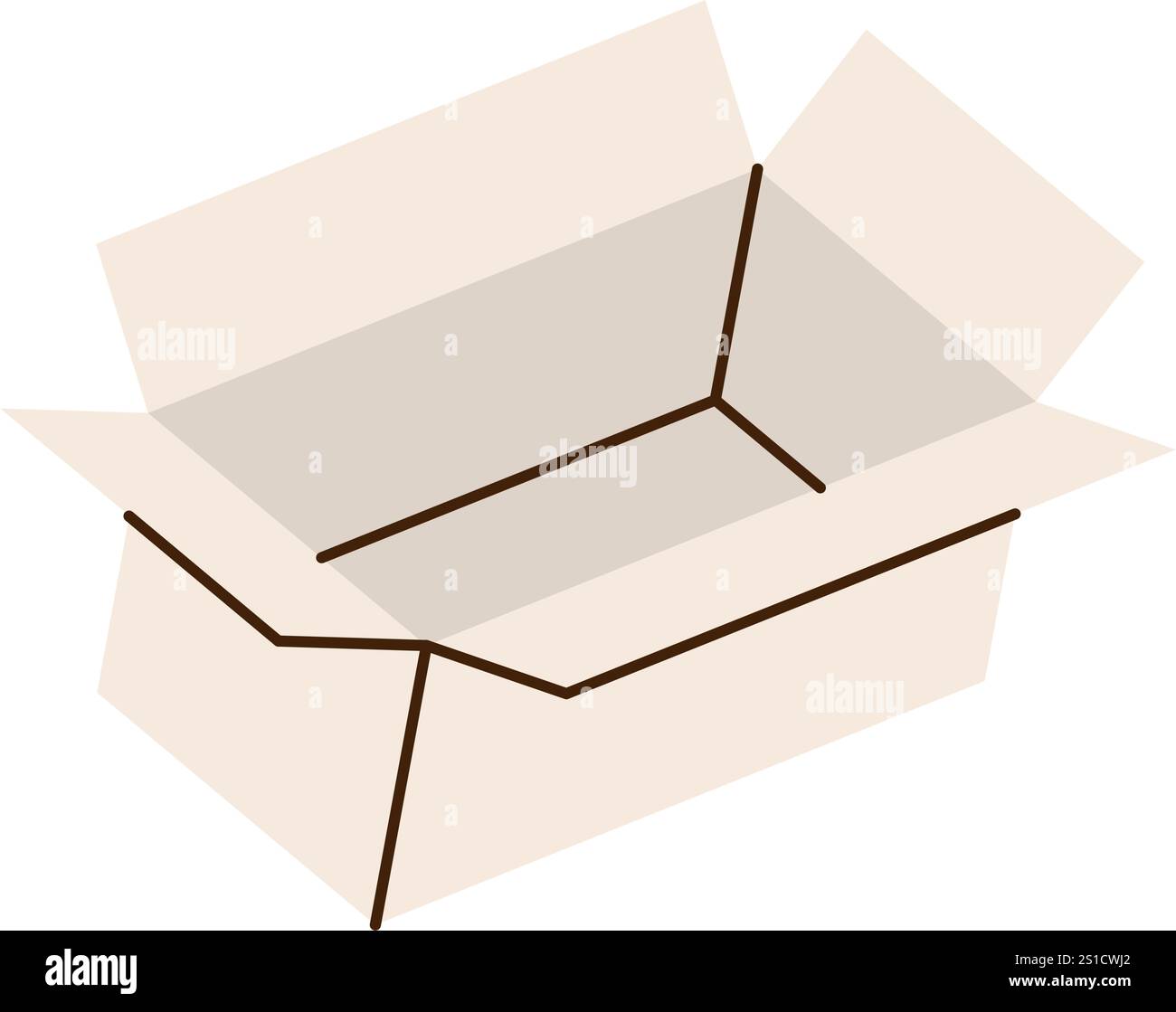 Cargo box. Carton delivery packaging box. Vector illustration Stock ...