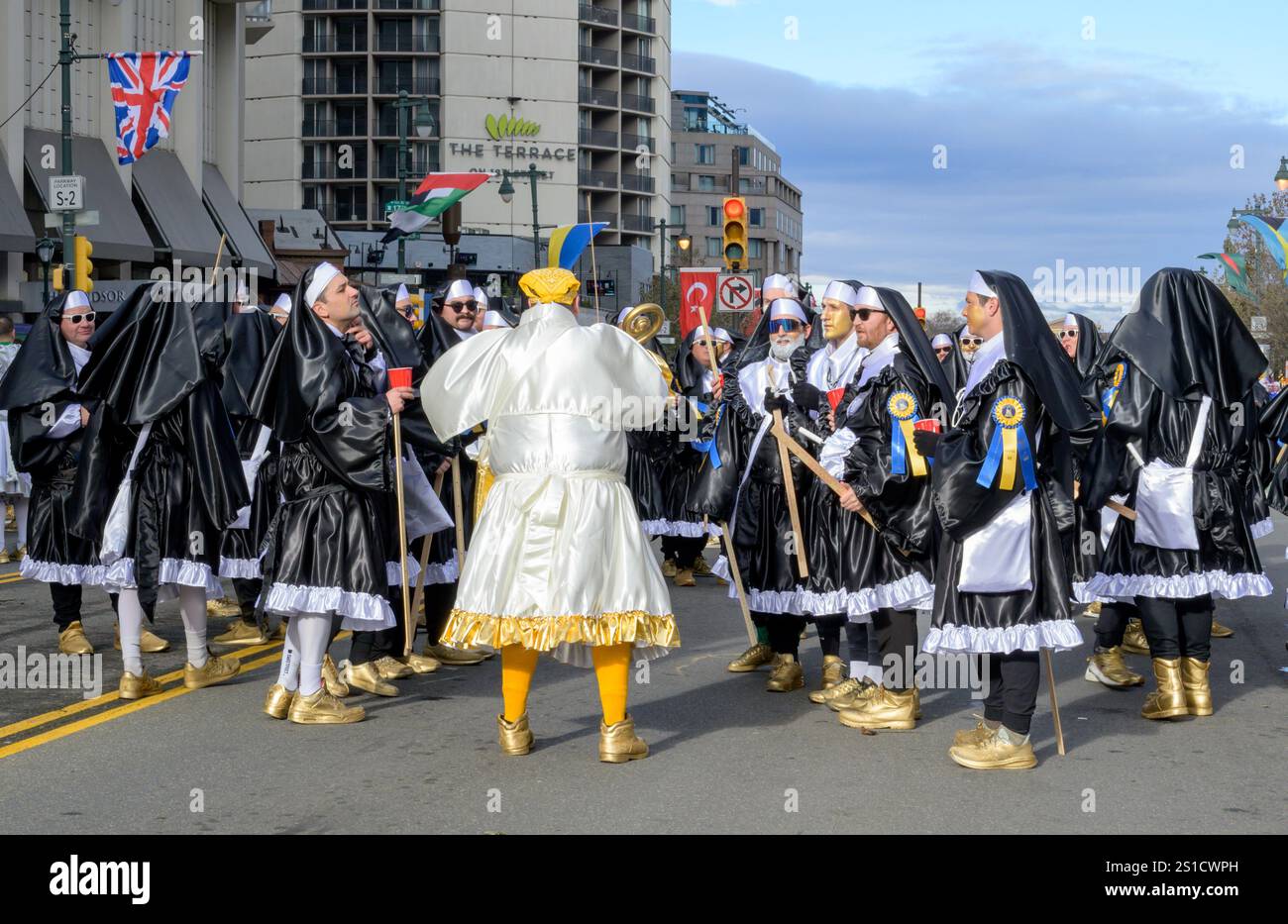 Scene from the annual New Year's Day Mummer's parade in Philadelphia ...