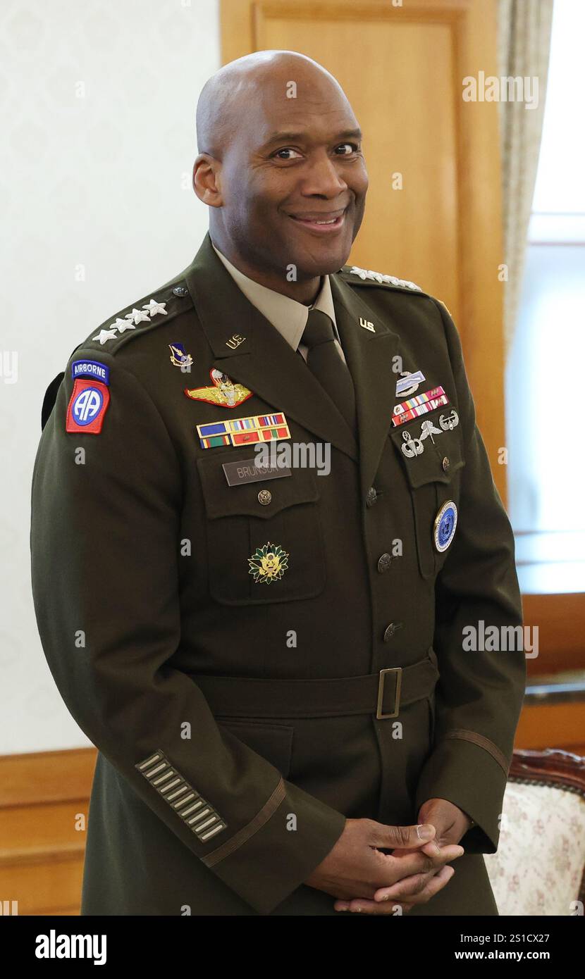 03rd Jan, 2025. New USFK commander U.S. Gen. Xavier Brunson, the new ...