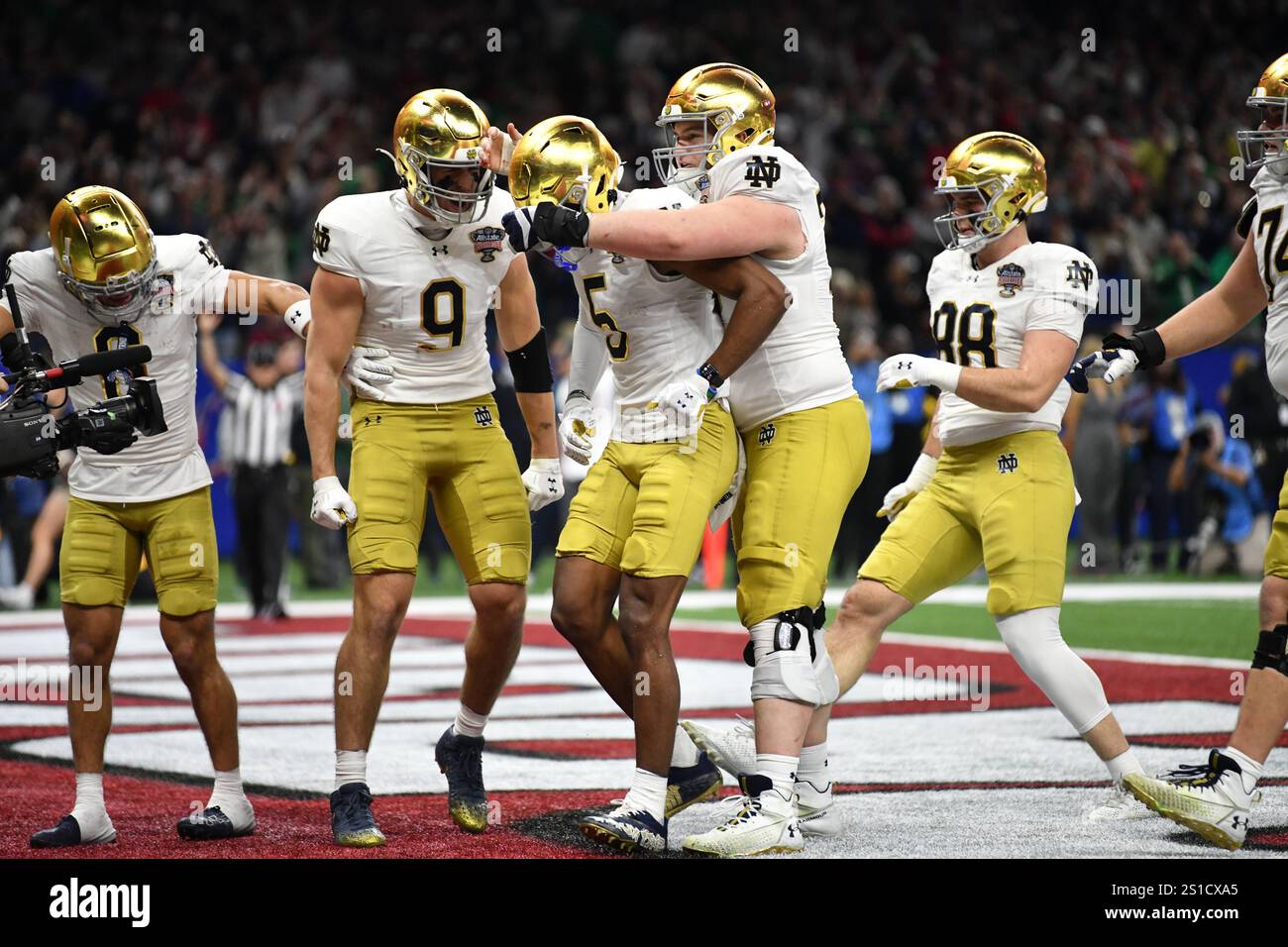 January 2, 2025, New Orleans, Louisiana, USA: Notre Dame wide receiver ...