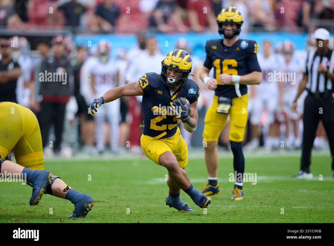December 31, 2024: Michigan running back Jordan Marshall (23) carries ...