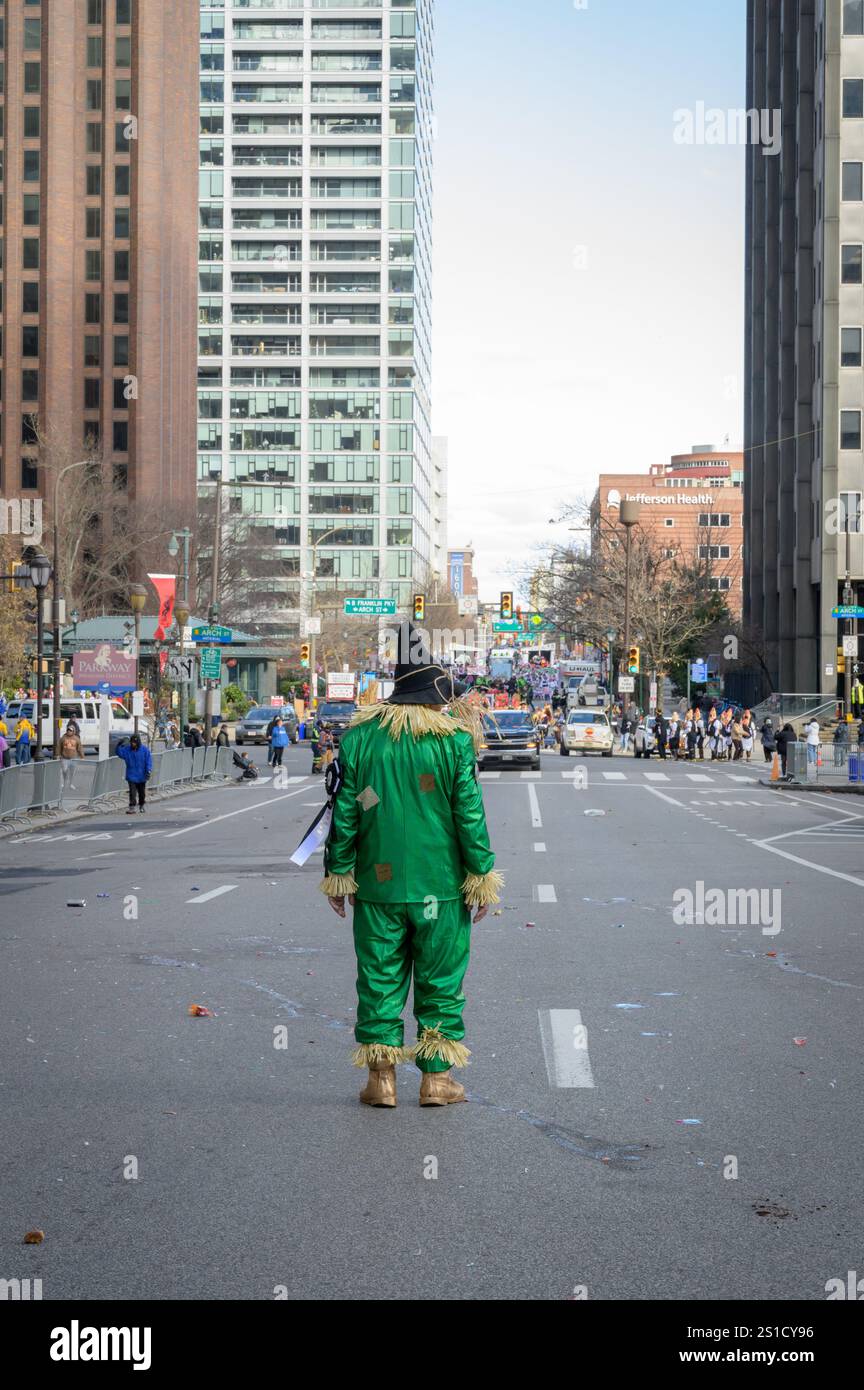 Scene from the annual New Year's Day Mummer's parade in Philadelphia ...