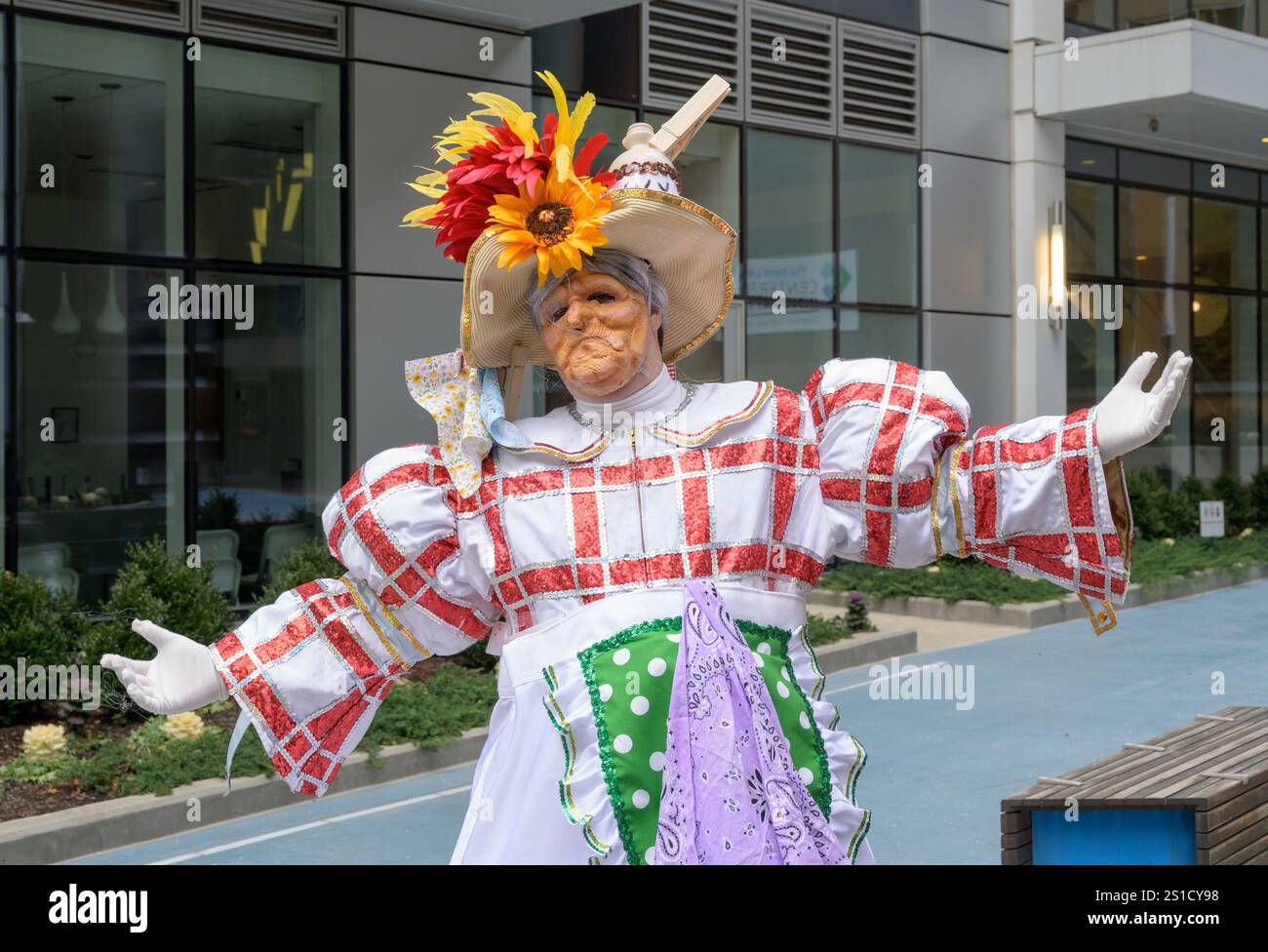 Scene from the annual New Year's Day Mummer's parade in Philadelphia ...