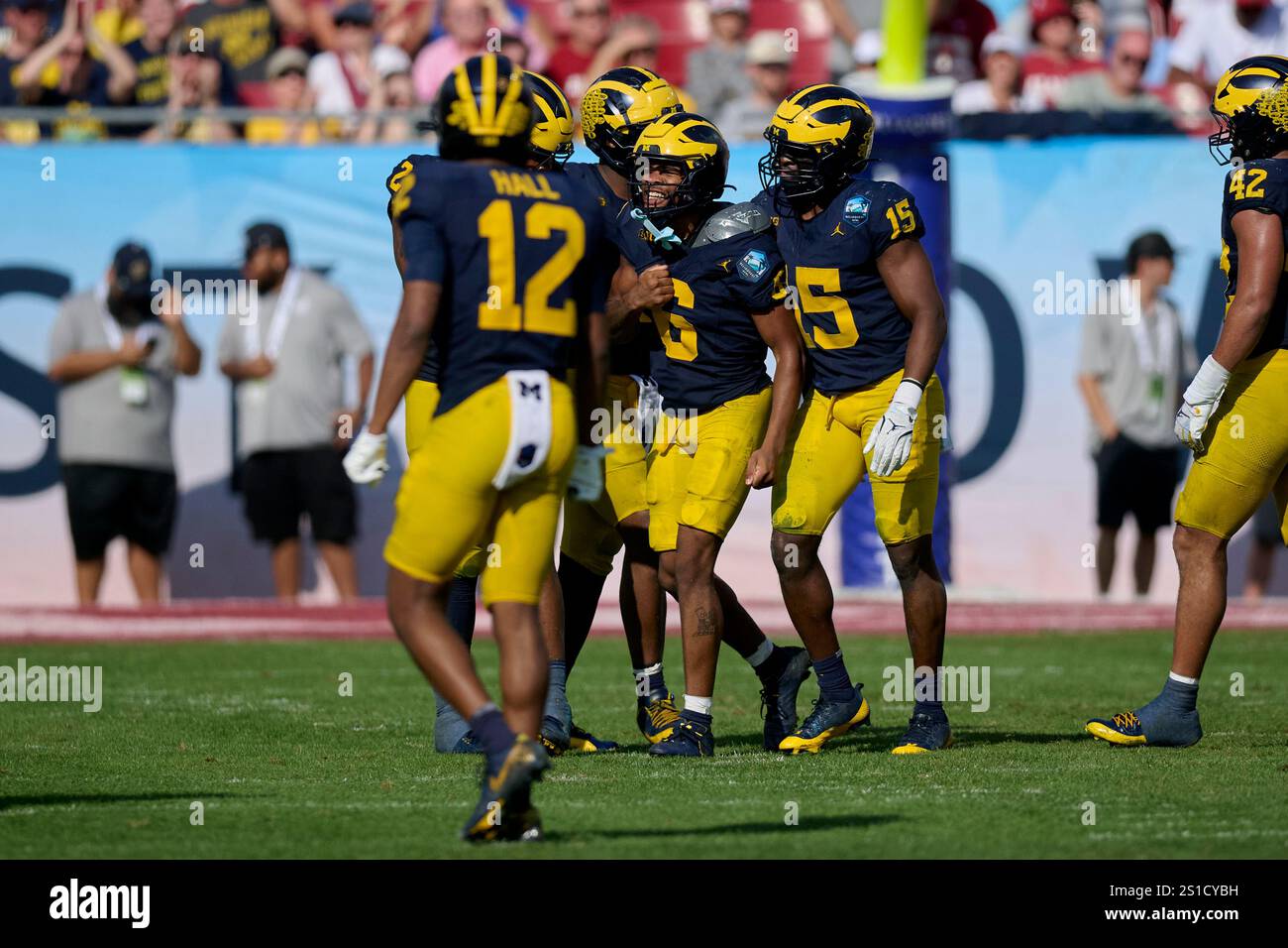 Tampa, Florida, USA. 31st Dec, 2024. Michigan defensive back Brandyn ...