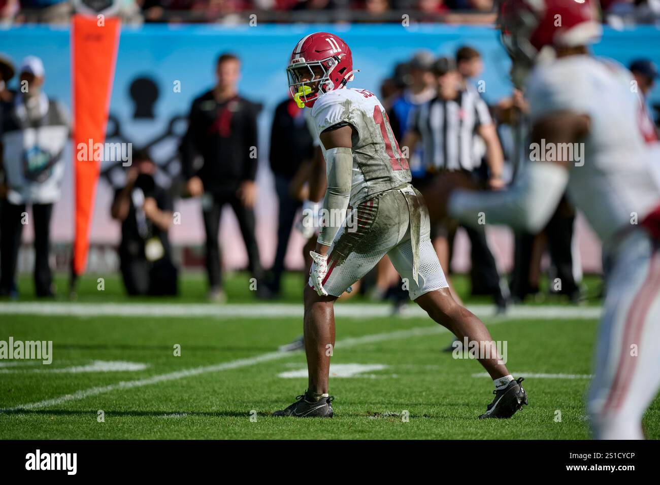 Tampa, Florida, USA. 31st Dec, 2024. Alabama wide receiver Rico Scott ...