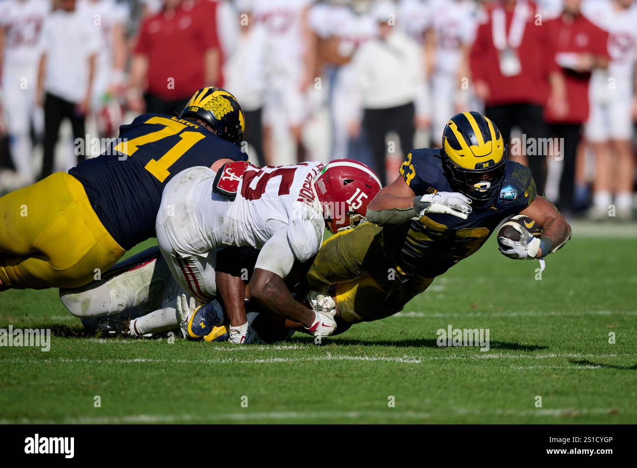 Tampa, Florida, USA. 31st Dec, 2024. Michigan running back Jordan ...