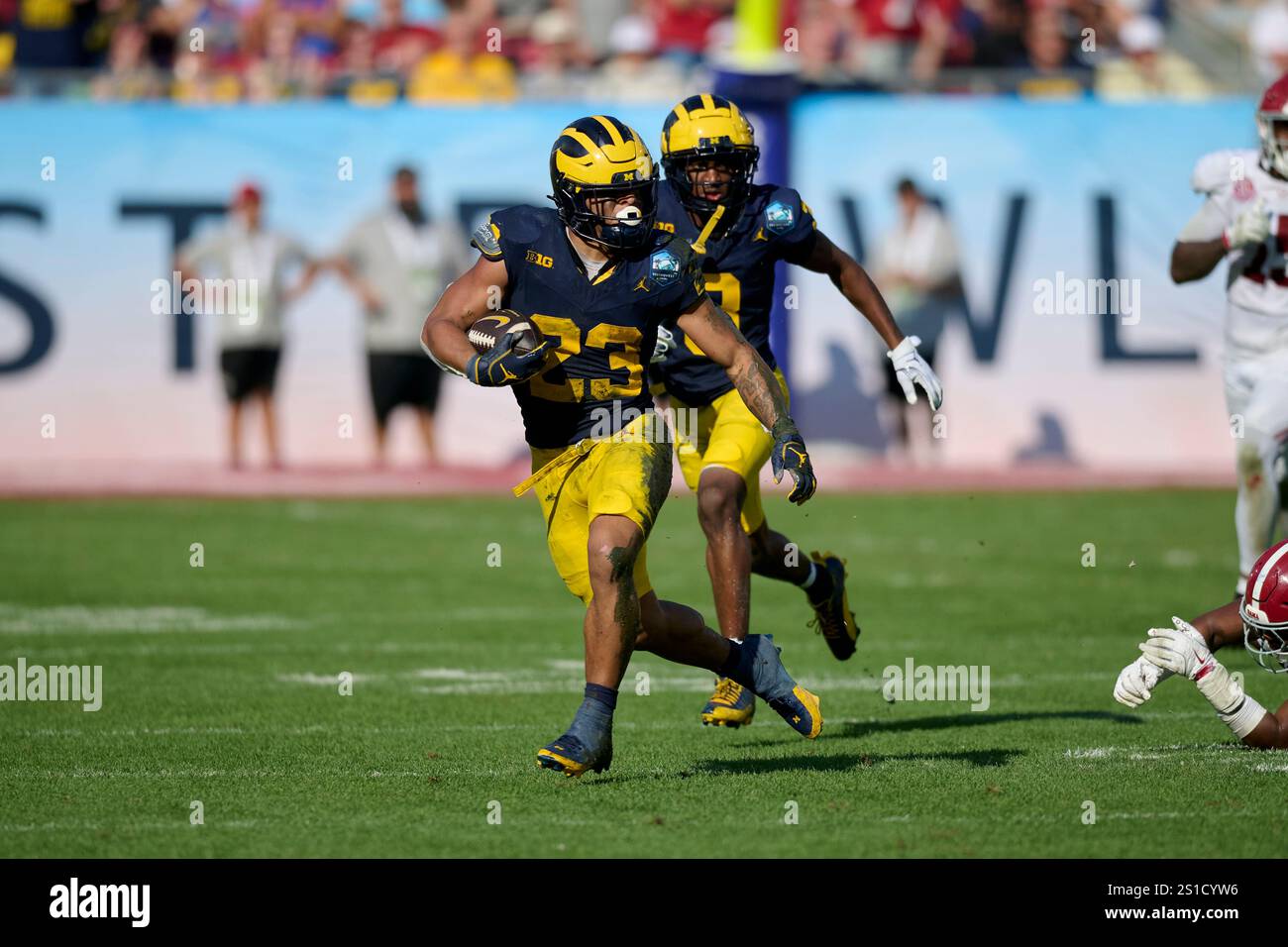 Tampa, Florida, USA. 31st Dec, 2024. Michigan running back Jordan ...