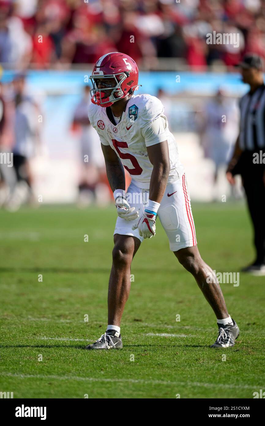 Tampa, Florida, USA. 31st Dec, 2024. Alabama wide receiver Germie ...