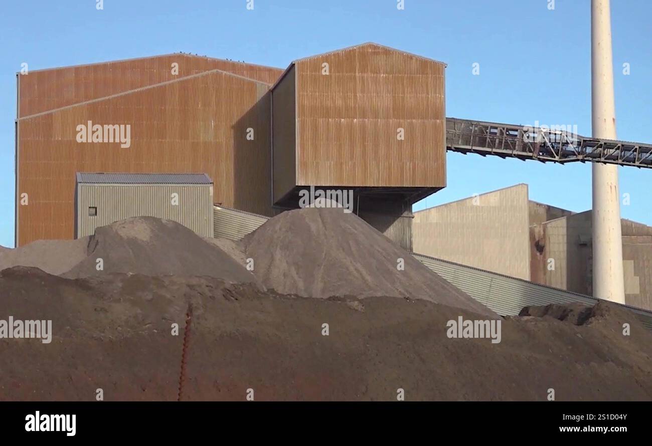 Grab from PA video of Boulby Mine, in North Yorkshire, one of only two ...