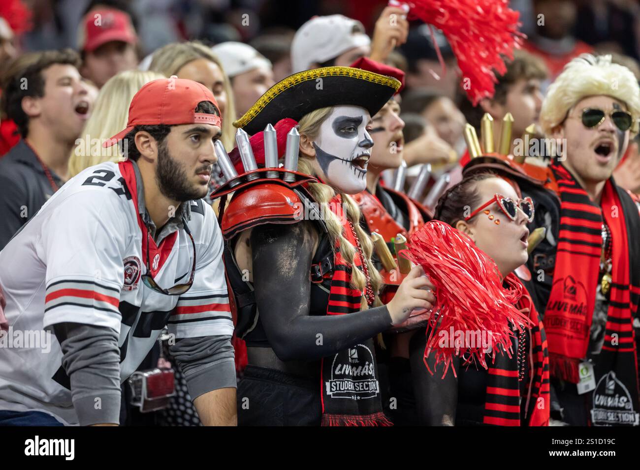 Georgia Bulldogs fans during the Allstate Sugar Bowl, Thursday, Jan. 2 ...