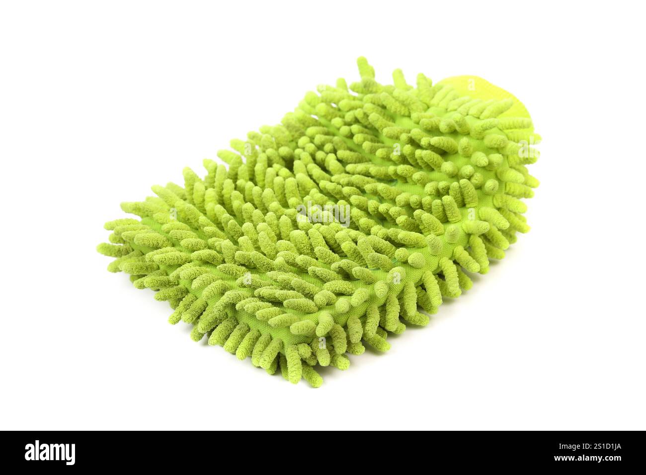 Hand bath sponge glove isolated on a white background Stock Photo - Alamy