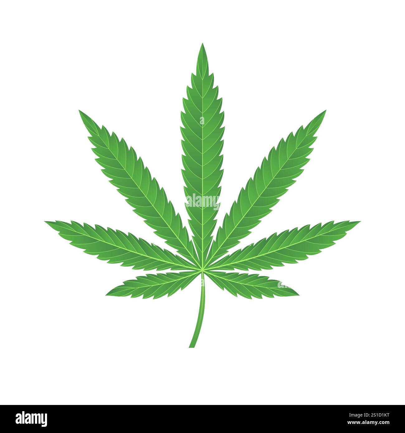 green marijuana leaf vector illustration Stock Vector Image & Art - Alamy