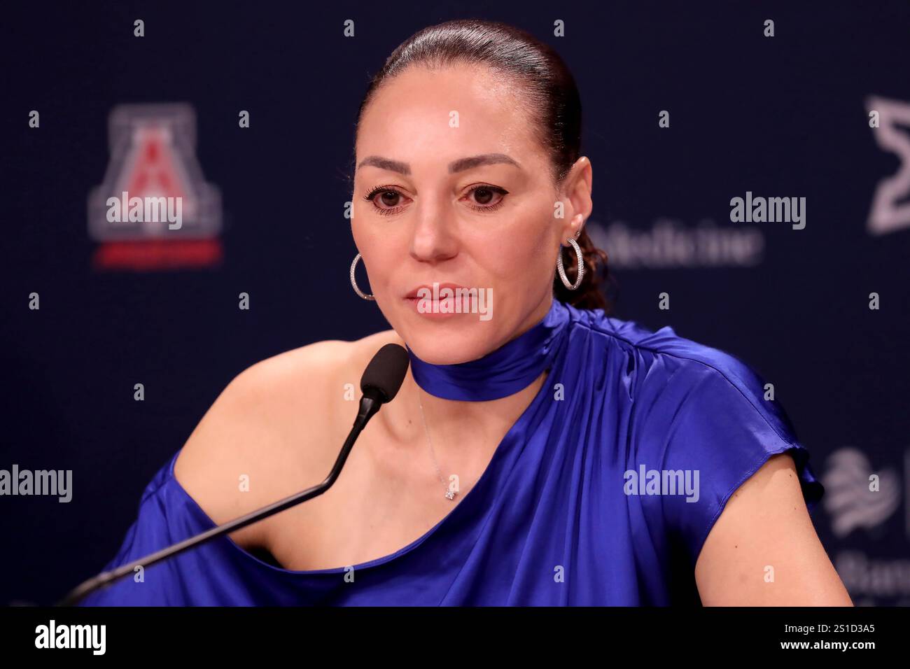 TUCSON, AZ - DECEMBER 31: Arizona Wildcats head coach Adia Barnes ...