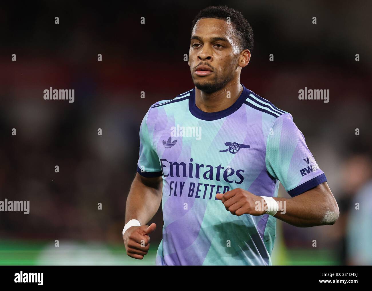 London, UK. 1st Jan, 2025. Jurrien Timber of Arsenal during the Premier ...