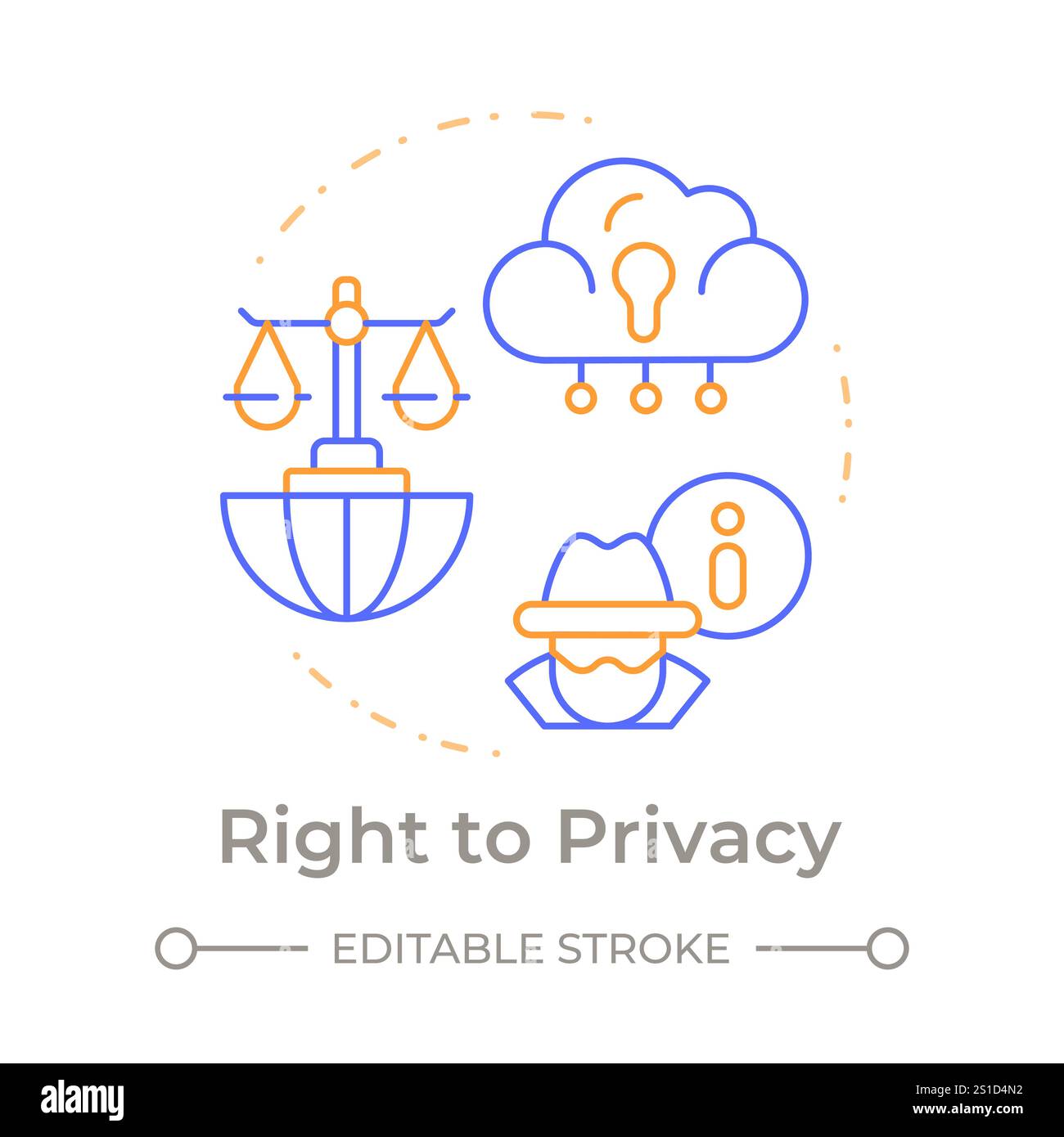 Freedom of privacy Stock Vector Images - Alamy