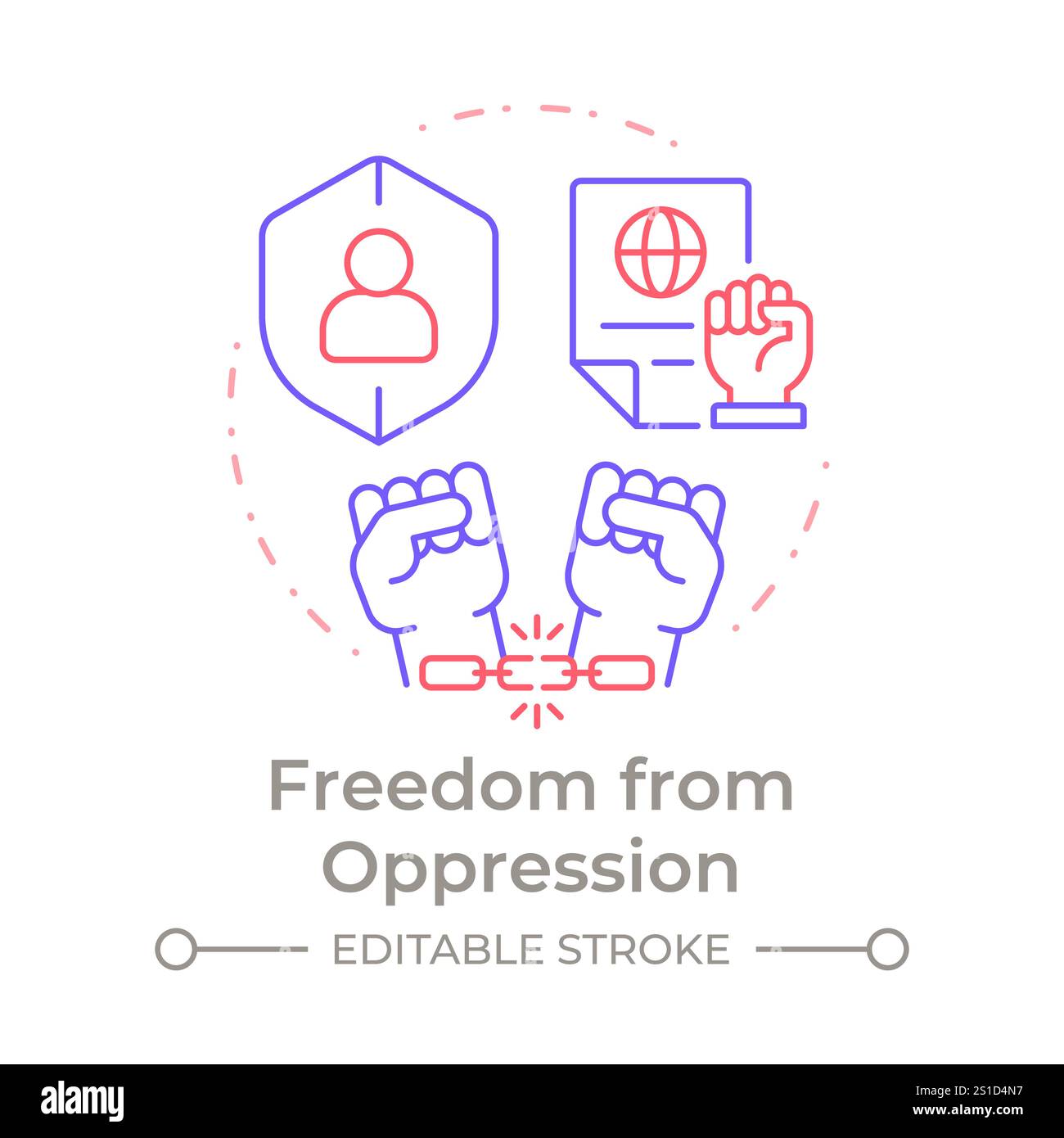 Policy of oppression Stock Vector Images - Alamy