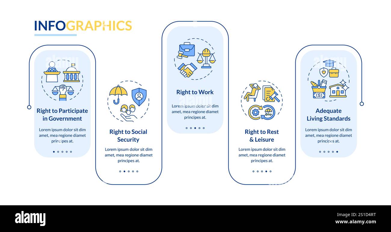 Government public rights rectangle infographic vector Stock Vector ...