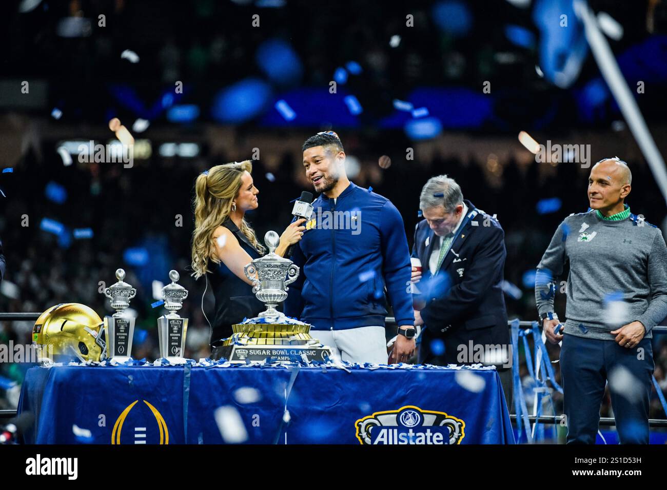 January 2, 2025, New Orleans, Louisiana, USA: Notre Dame Head Coach ...