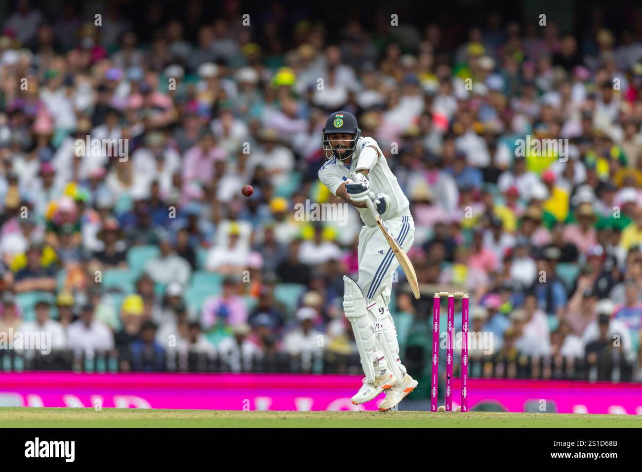 SYDNEY, AUSTRALIA - JANUARY 03: Mohammed Siraj of India bats during day ...