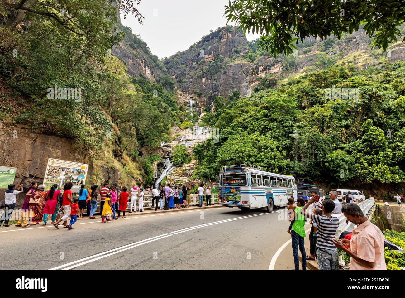 The Rawana waterfall in Sri Lanka Stock Photo - Alamy