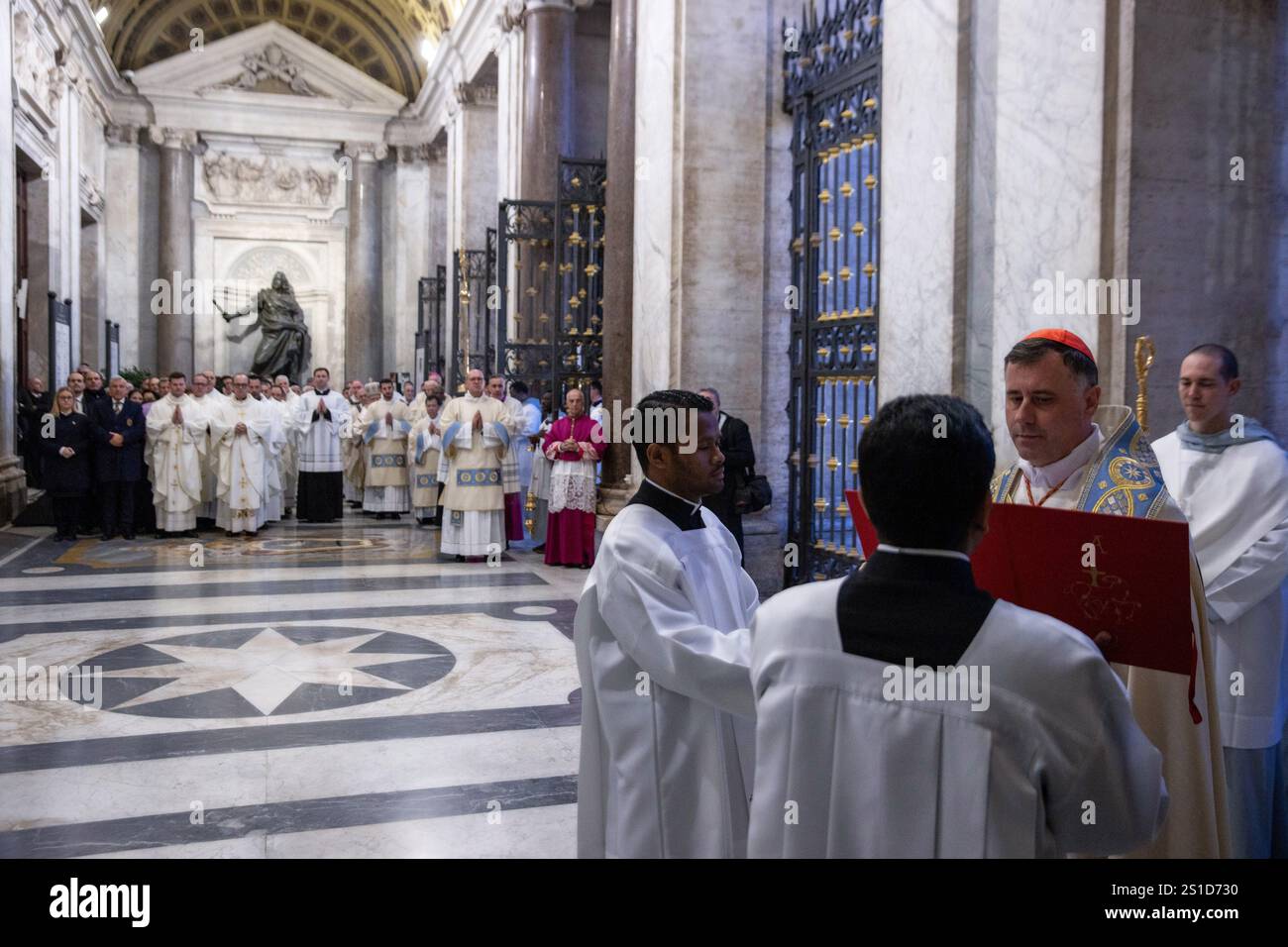 Rome, Italy, 1 January, 2025. Cardinal Rolandas Makrickas opens the ...