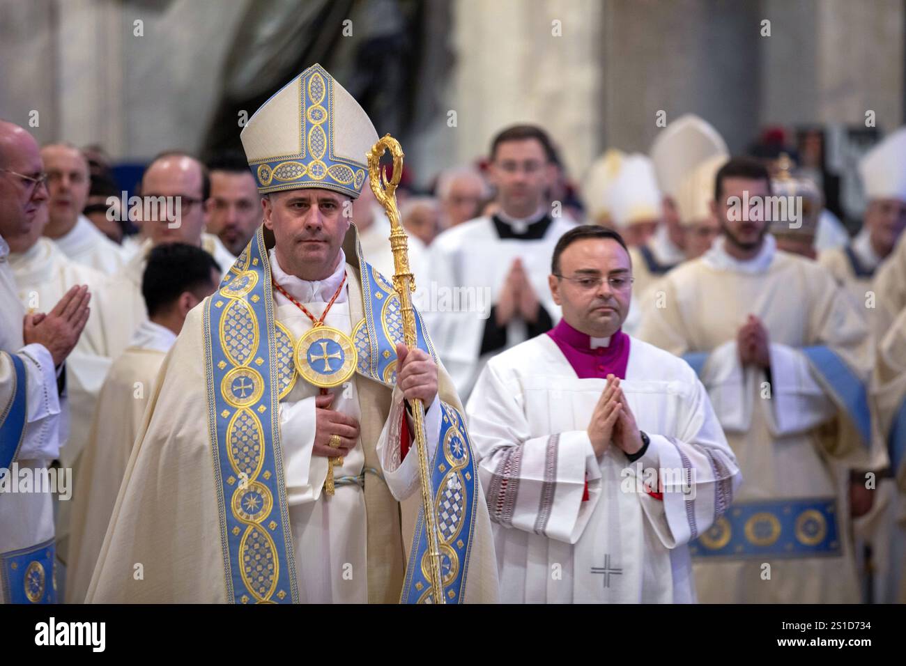 Rome, Italy, 1 January, 2025. Cardinal Rolandas Makrickas opens the ...