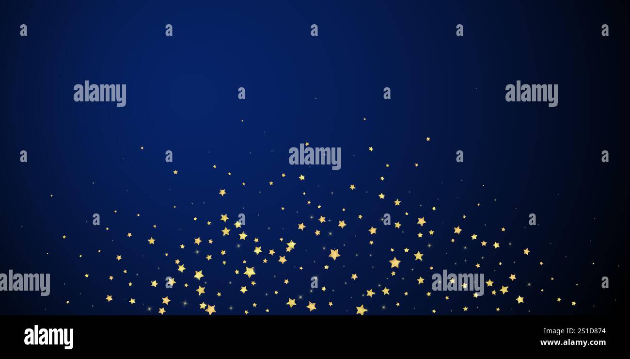 Magic stars vector overlay. Gold stars scattered around randomly ...