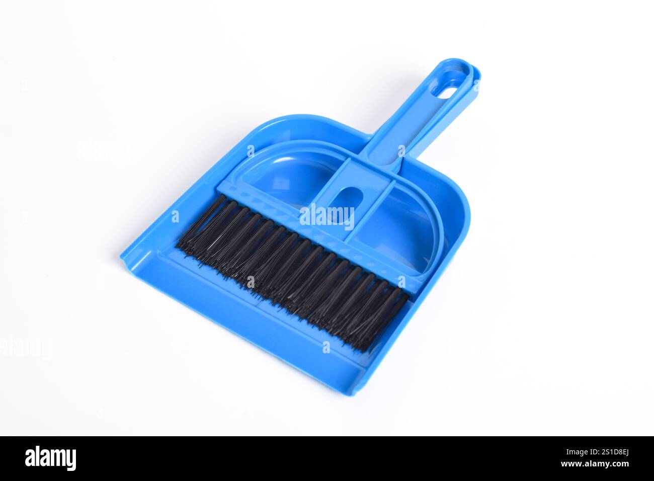 Small blue broom and dustpan set isolated on white background Stock ...