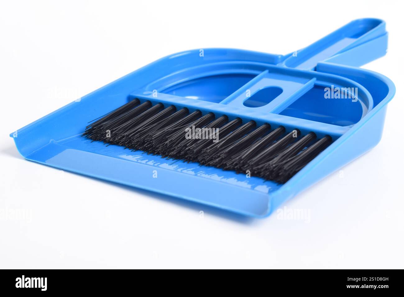 Small blue broom and dustpan set isolated on white background Stock ...