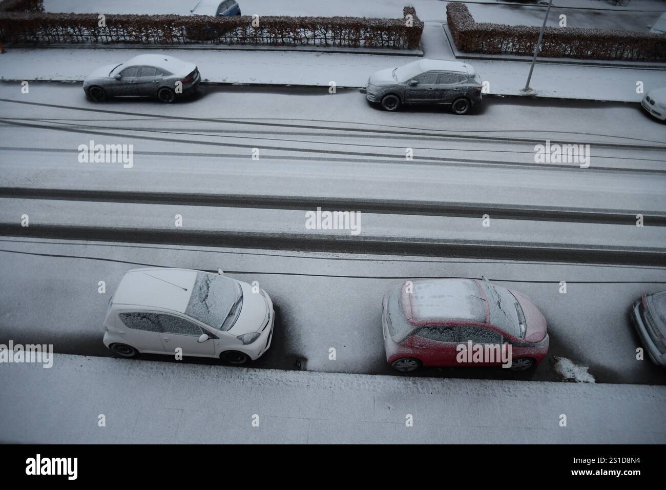 Copenhagen/ DenmarK/03 JANUARY 2025/ danish weather snow fall in ...