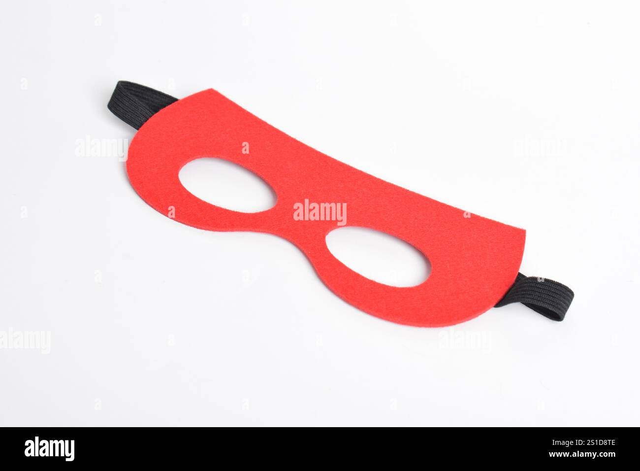 Red Hero Mask Isolated on White background Stock Photo - Alamy