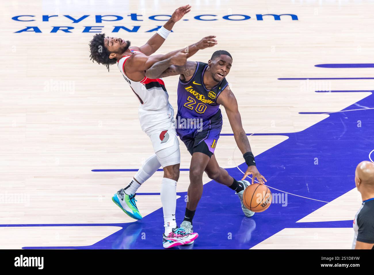Los Angeles, United States. 02nd Jan, 2025. Los Angeles Lakers' Shake ...