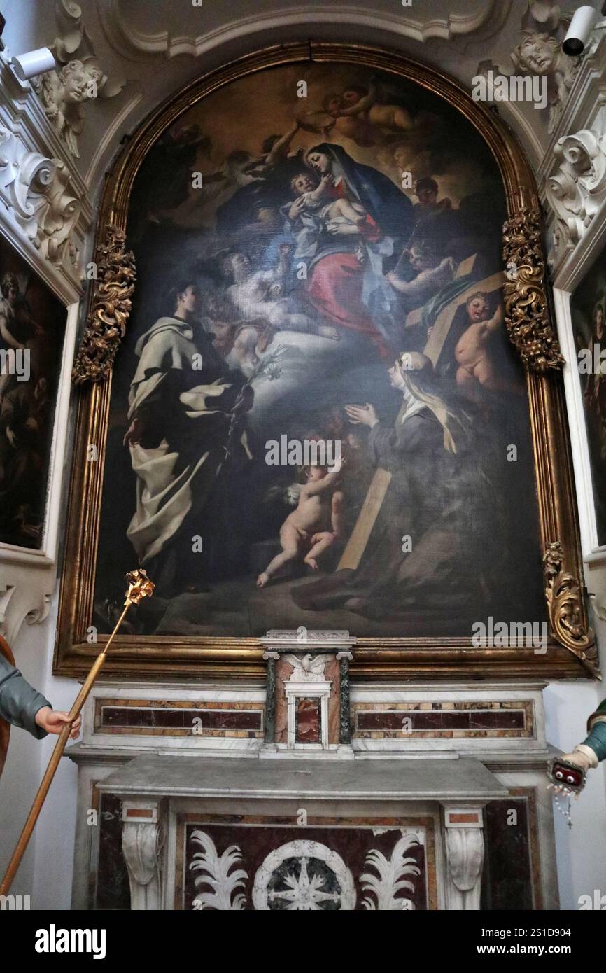 Napoli - Madonna del Carmelo di Francesco Solimena Stock Photo - Alamy