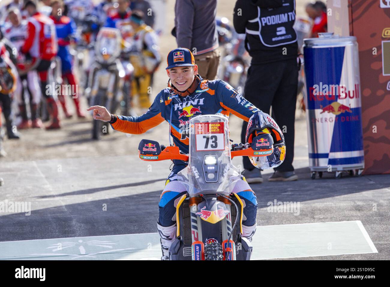 73 CANET Edgar (spa), KTM, Bas World KTM Racing Team, FIM W2RC, Rally2, action at podium start ...