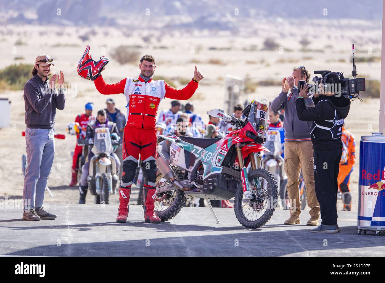 66 THERIC Neels (fra), Kove, Kove, FIM W2RC, Rally2, action at podium ...