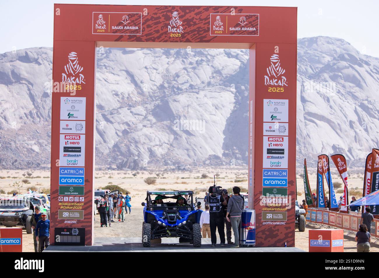 Bisha, Arabie Saoudite. 03rd Jan, 2025. Saudi Next Gen at podium start ...