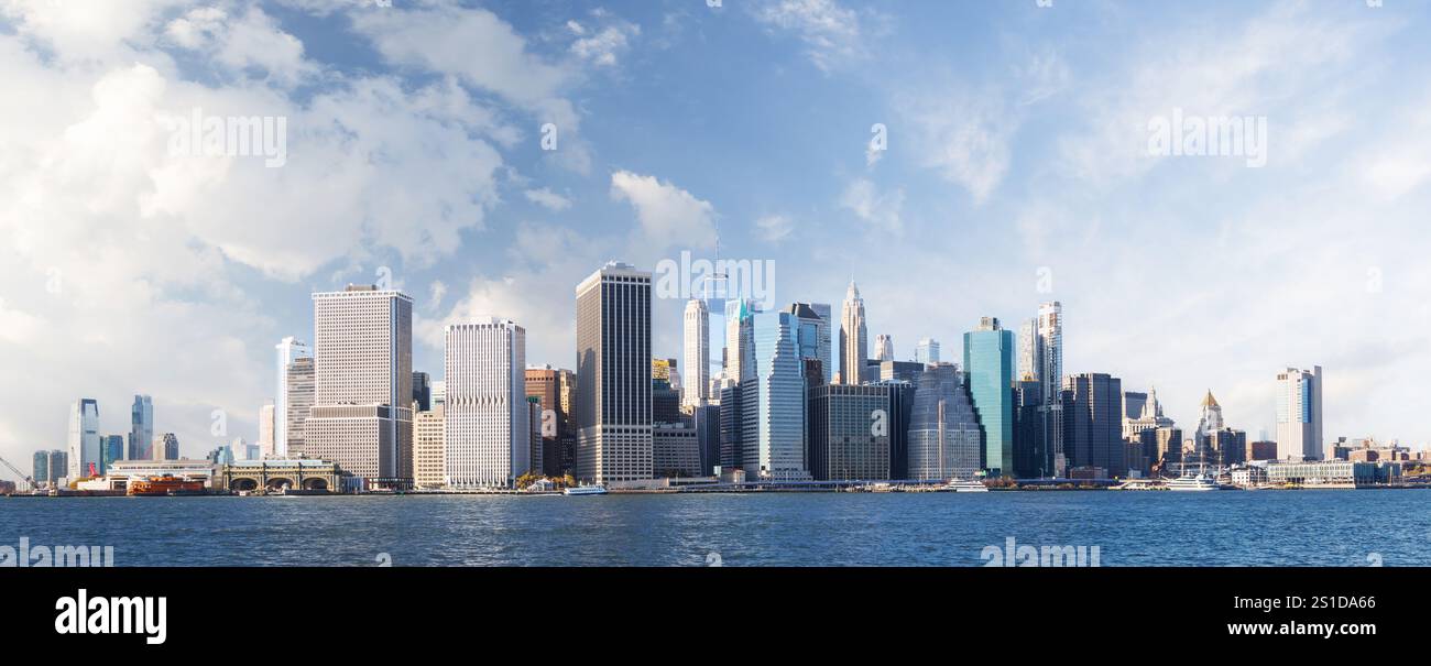 The New York Manhattan skyline, with iconic skyscrapers Stock Photo - Alamy