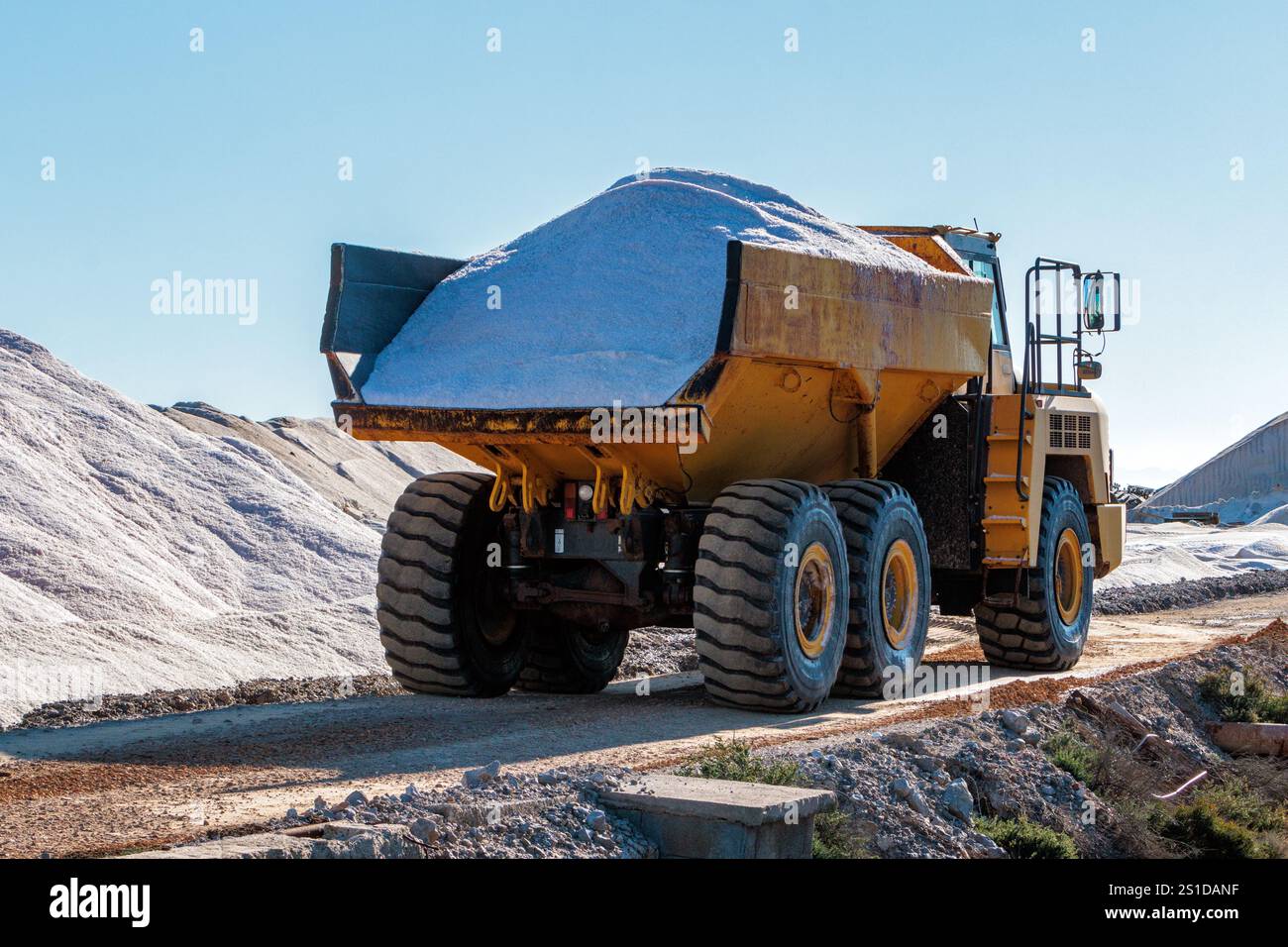 Salt harvesting at the Salin de l’ile St-Martin. Gruissan Saltworks ...