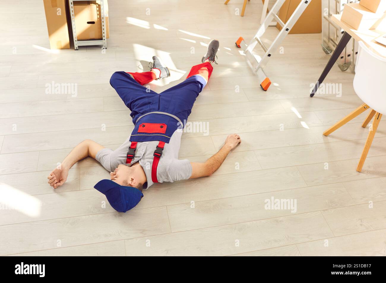Loader lies unconscious on floor after serious fall due to non ...