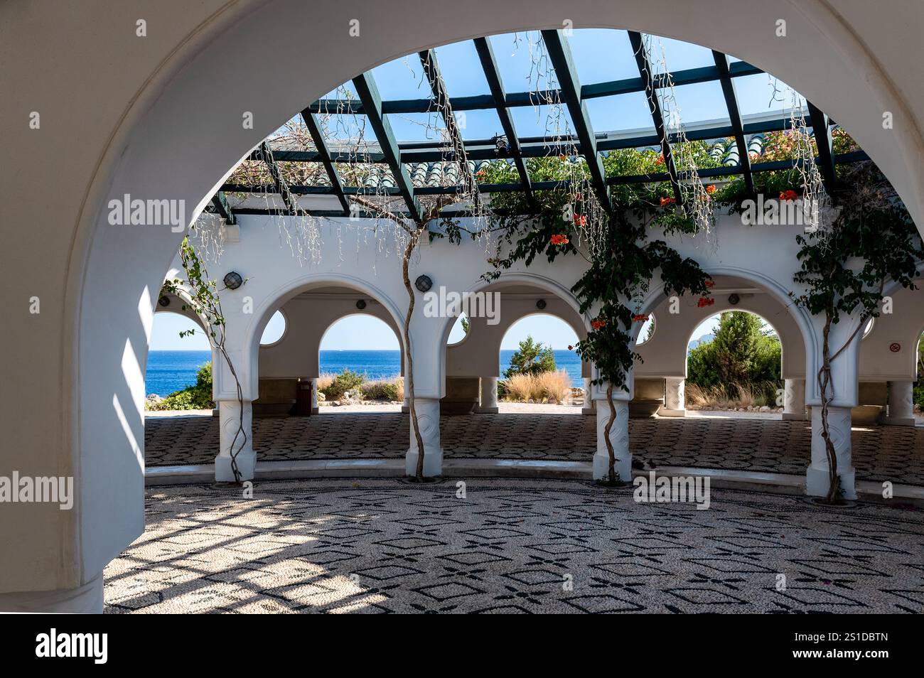The beautiful buildings at Kallithea Springs constructed in the 1930s ...
