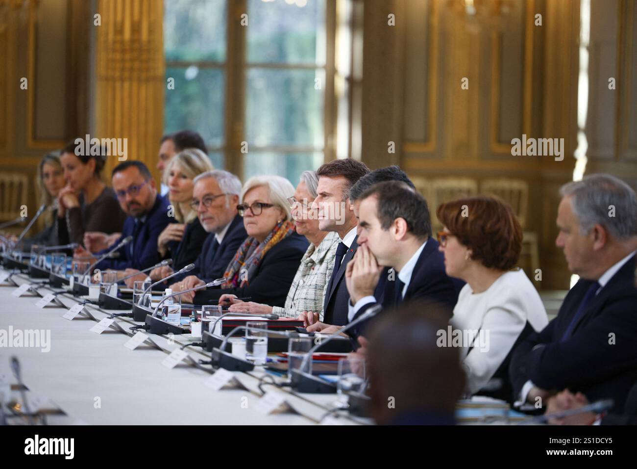 Paris, France. 03rd Jan, 2025. France's President Emmanuel Macron at ...