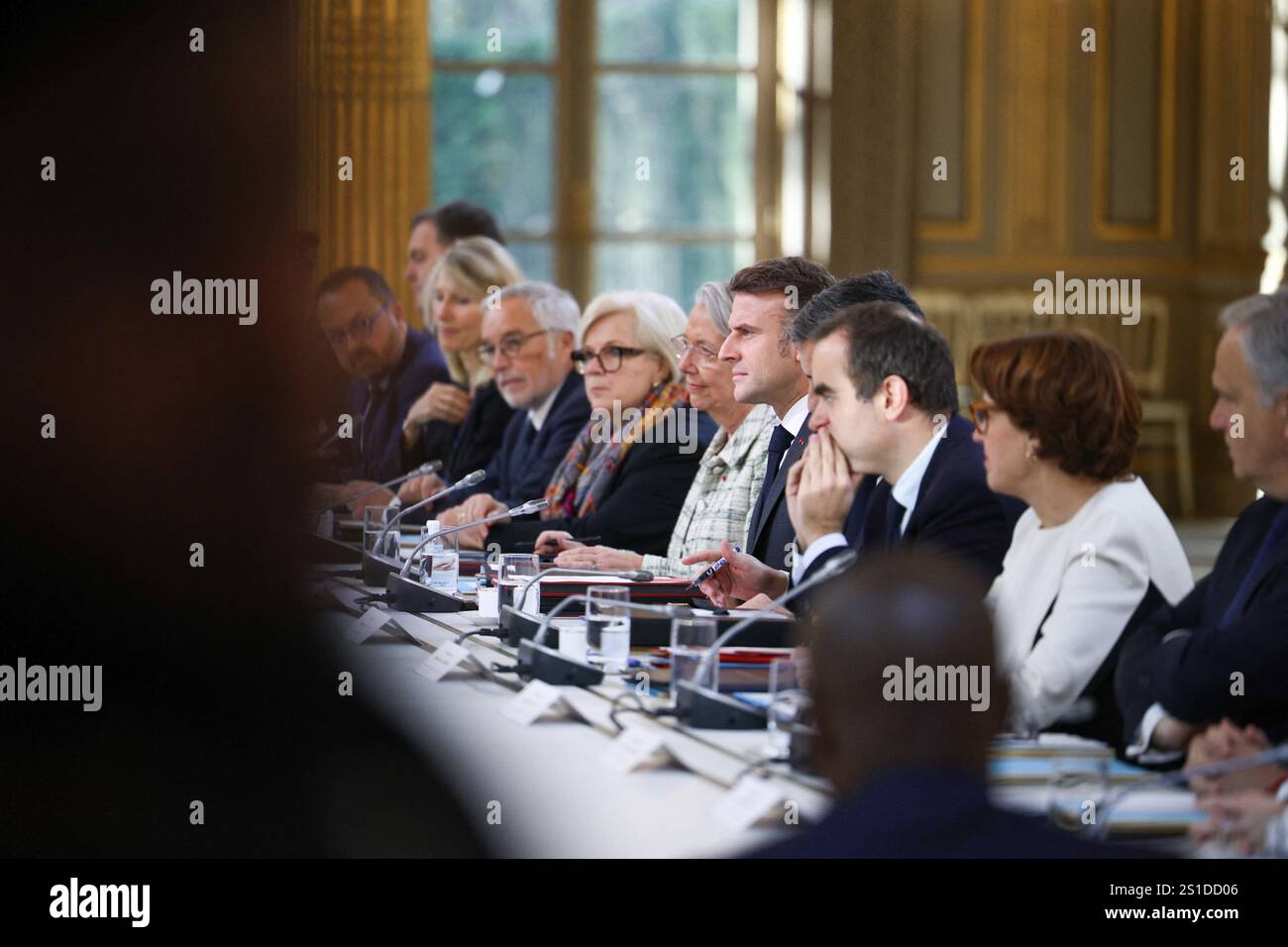 Paris, France. 03rd Jan, 2025. France's President Emmanuel Macron at ...