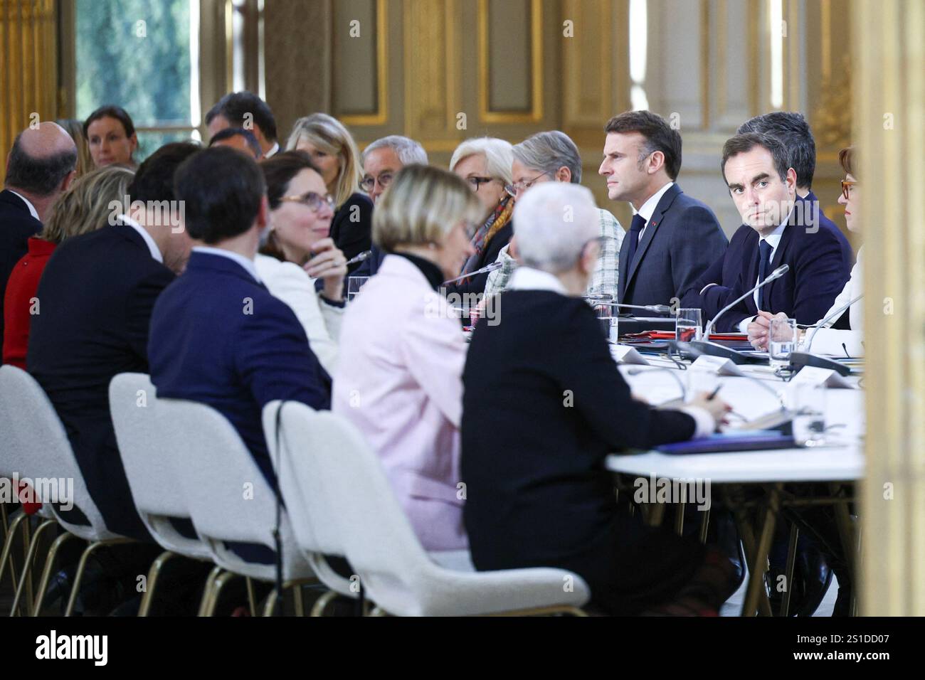 Paris, France. 03rd Jan, 2025. France's President Emmanuel Macron at ...