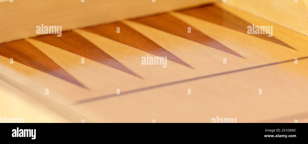 Partial view of empty backgammon game board, banner Stock Photo - Alamy