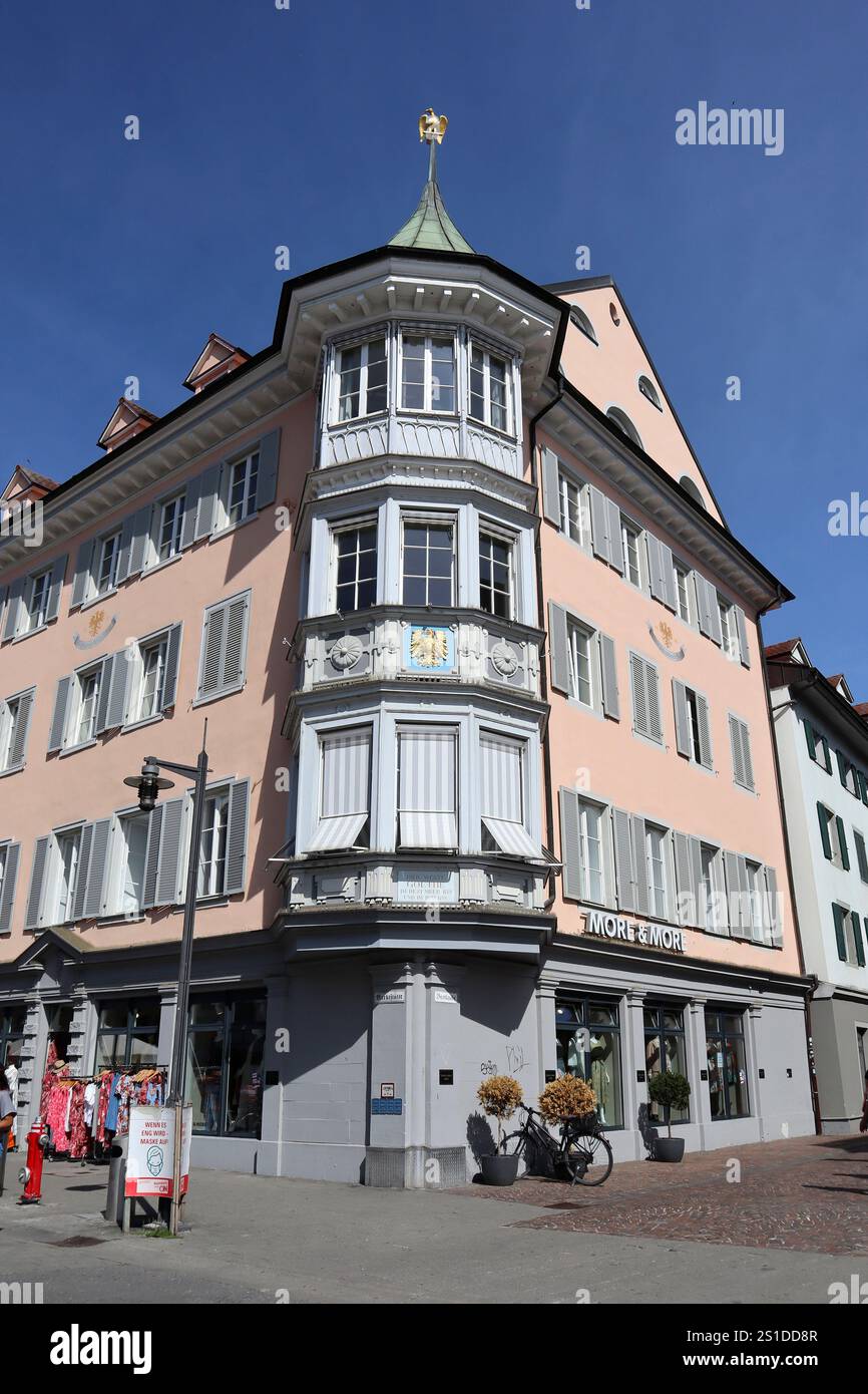 City life in Konstanz, Lake Constance in Germany in summertime Stock ...